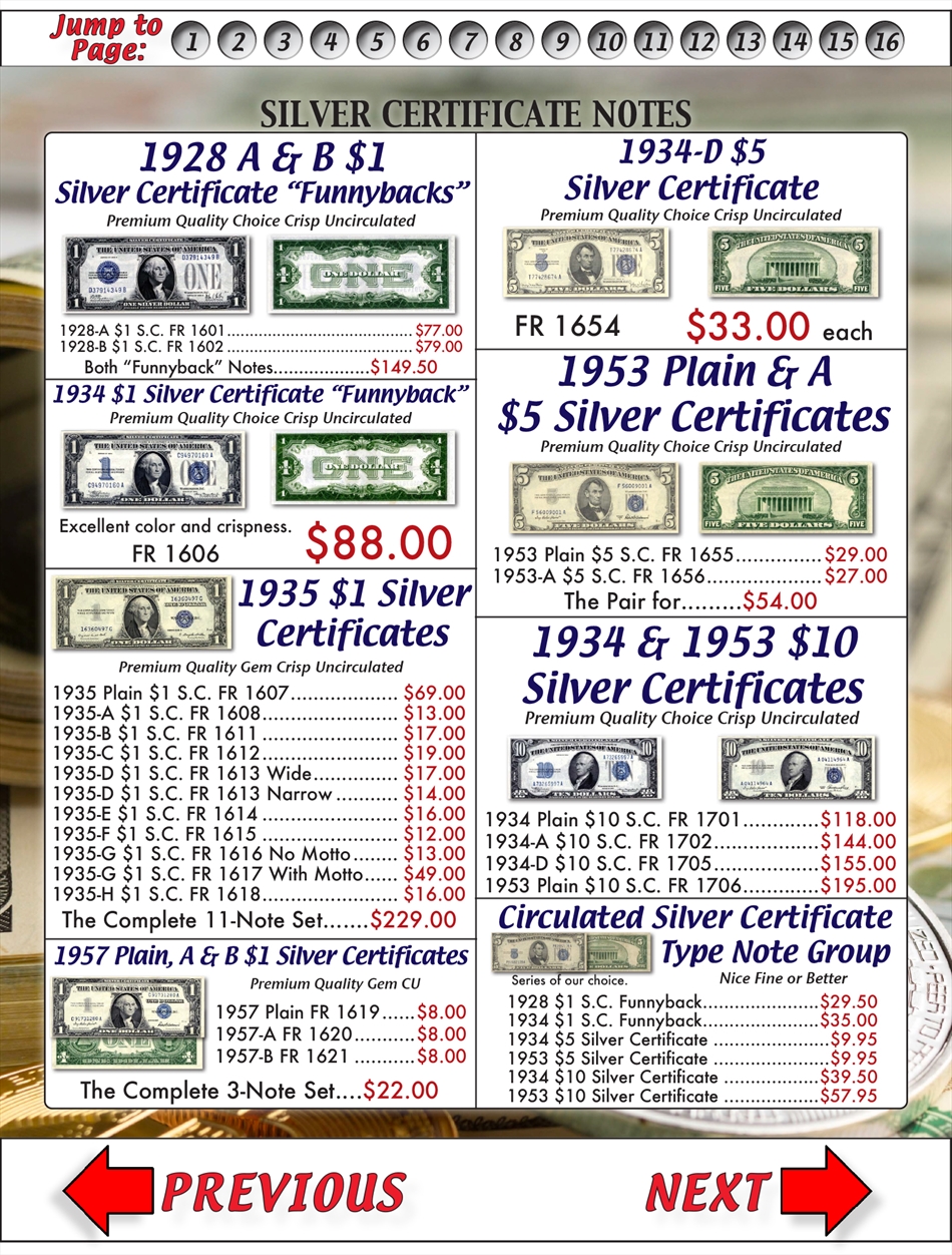 Currency Catalog: 04 of 31 - Buy Collectible Coins Online, Rare US ...