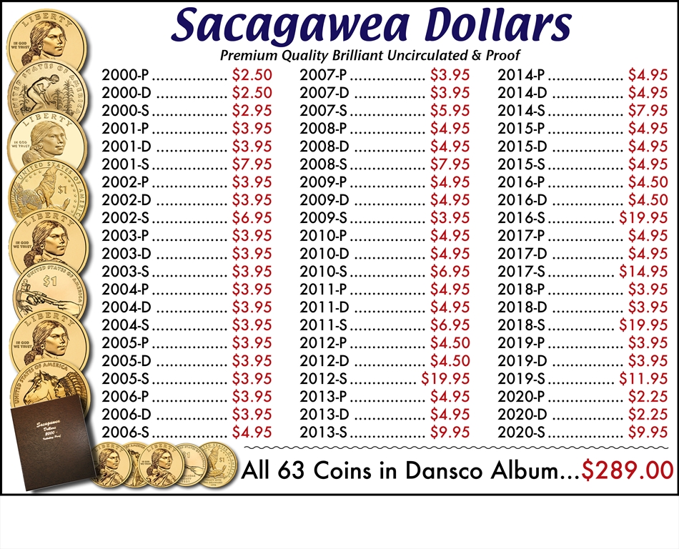 DOLLARS: Sacagawea Dollars - Buy Collectible Coins Online, Rare US ...