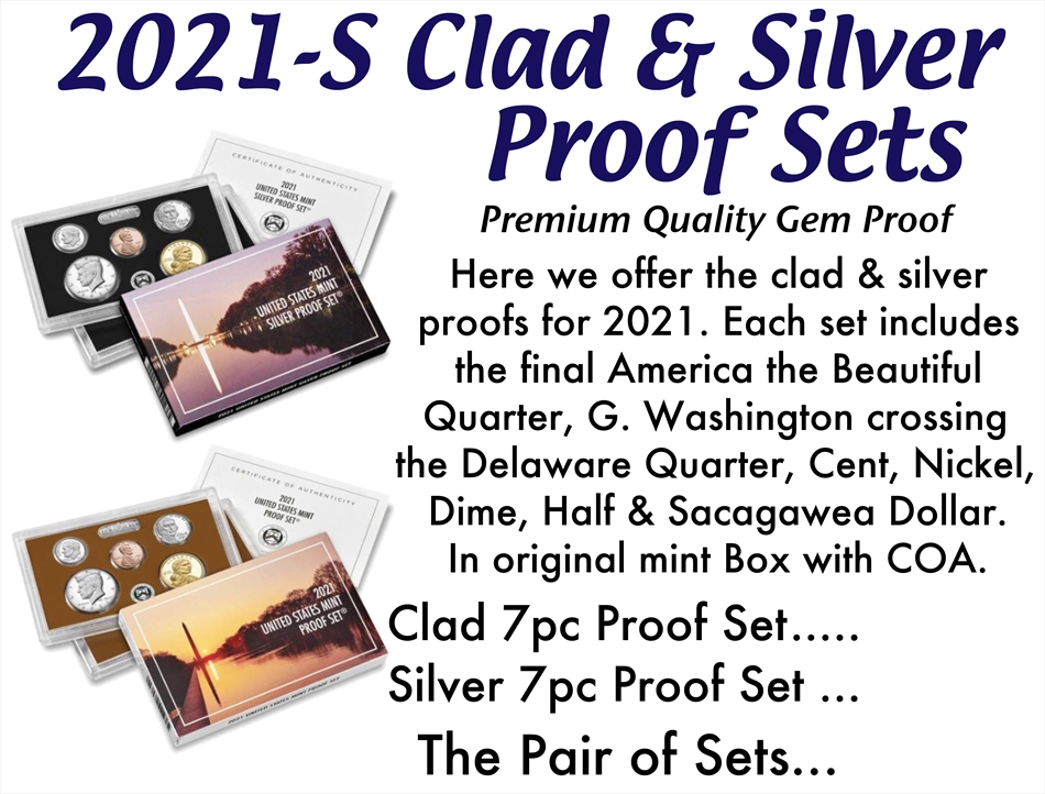 2021-S Clad & Silver Proof Sets | SKYLINE