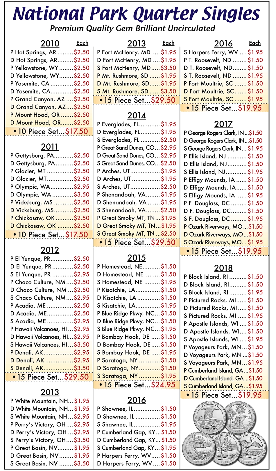 MODERN QUARTERS: National Park Quarters For Sale - Buy Collectible ...